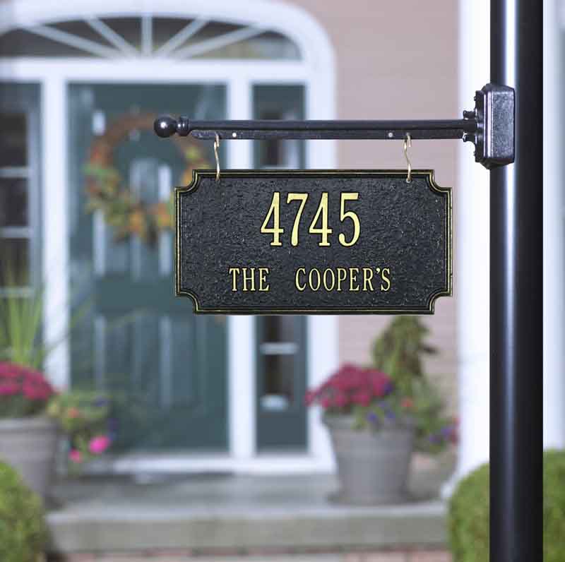 Columbia Two-sided Hanging Address Plaque byWhitehall