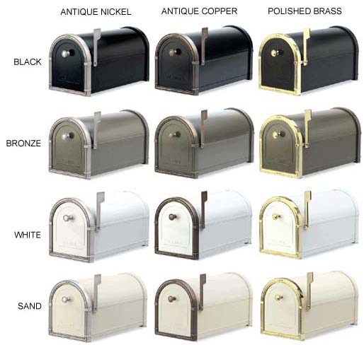 The Coronado Mailbox with Nickel Accents