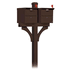 Designer Roadside Deluxe Mailbox Post - 2 Sided