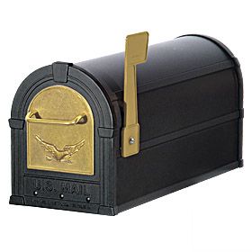 Eagle Rural Mailboxes with Gold Accents from Mailbox And Beyond