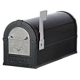 Eagle Rural Mailboxes with Silver Accents from Mailbox And Beyond