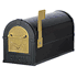 Eagle Rural Mailbox with Gold Accents