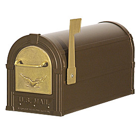 Eagle Rural Mailboxes with Gold Accents from Mailbox And Beyond