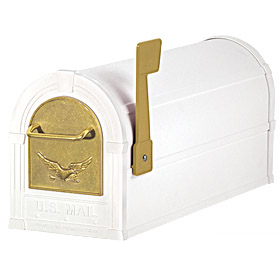 Eagle Rural Mailboxes with Gold Accents from Mailbox And Beyond