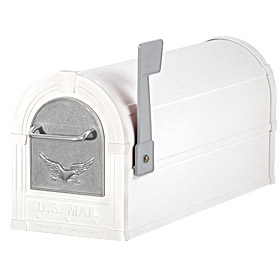 Eagle Rural Mailboxes with Silver Accents from Mailbox And Beyond