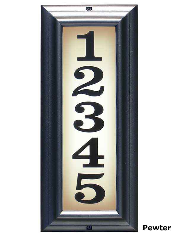 Modern Lighted Address Plaques | Shelly Lighting