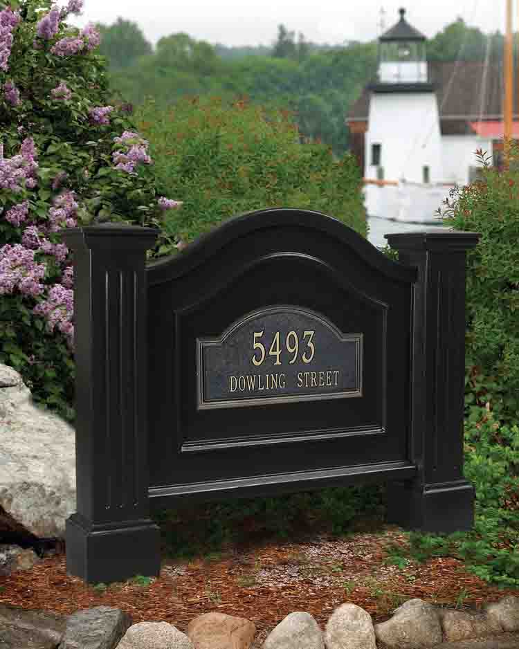 Mayne Black Nantucket Address Sign Holder