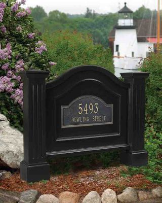 Mayne Black Nantucket Address Sign Holder