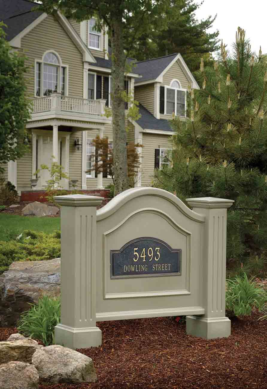 Mayne Clay Nantucket Address Sign Holder