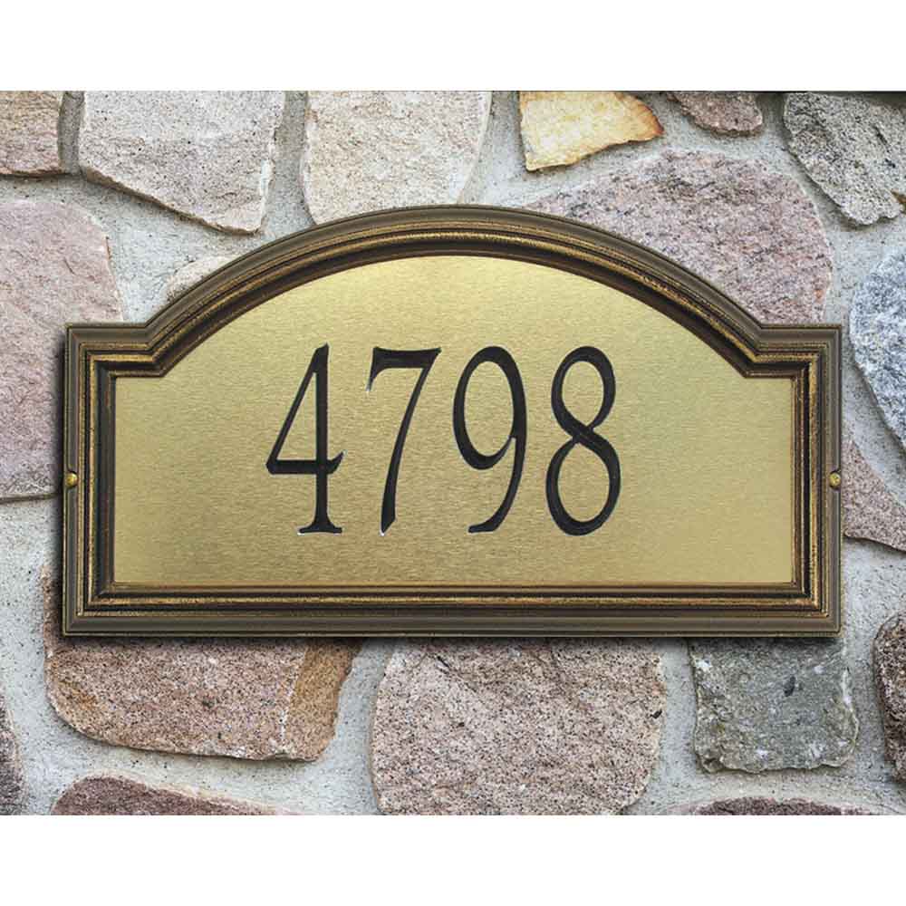 Standard Providence Artisan Metal Address Plaque