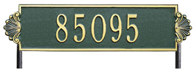 Shell Horizontal Estate Address Plaque by Whitehall