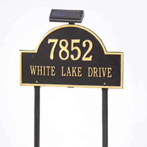 Solar Light for Address Plaques and House Signs by Whitehall