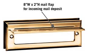 Standard Mail Slot - Letter size