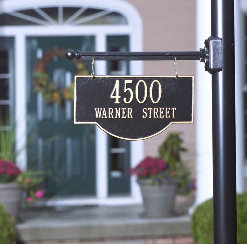Two-sided Hanging Arch Address Plaque