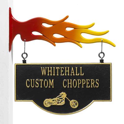 Two-sided Hanging Chopper Hobby Plaque by Whitehall Products