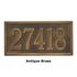 Bismark Rectangle Address Plaque by Whitehall