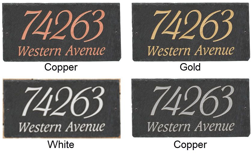 Whitehall Products Lily 2-Line Personalized Wall Slate Sign
