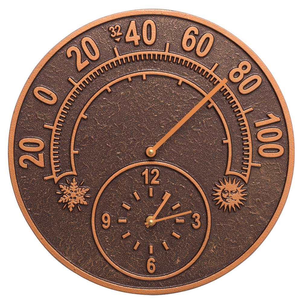 Solstice Thermometer Clock - Whitehall Products