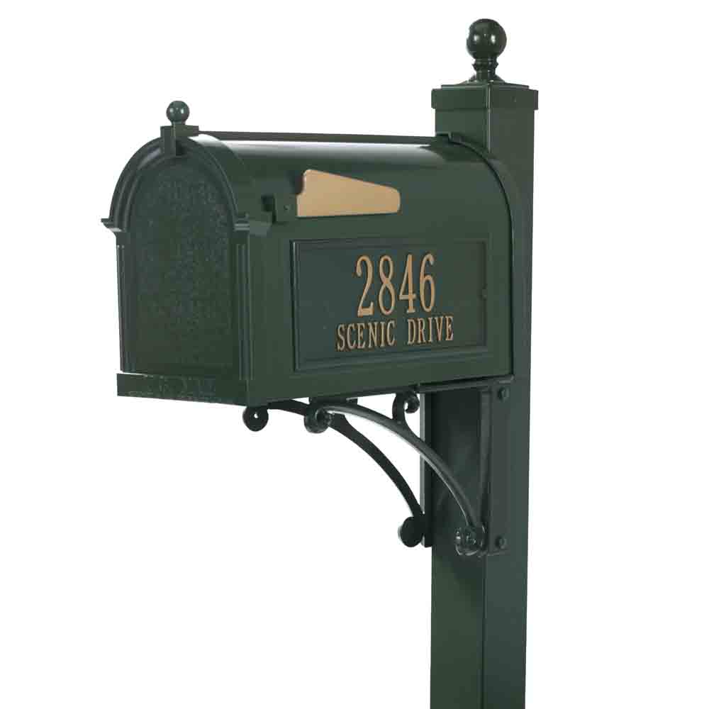 Whitehall Superior Mailbox Package with Ball Finial