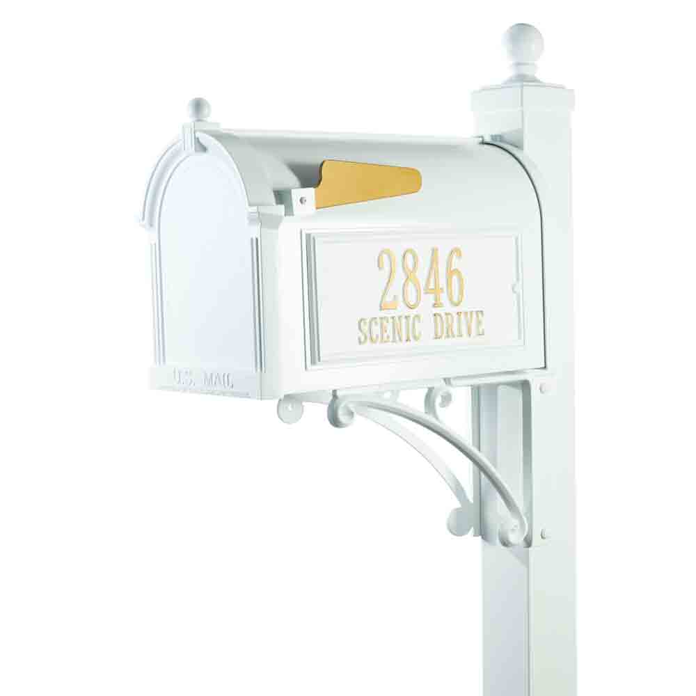Whitehall Superior Mailbox Package with Ball Finial