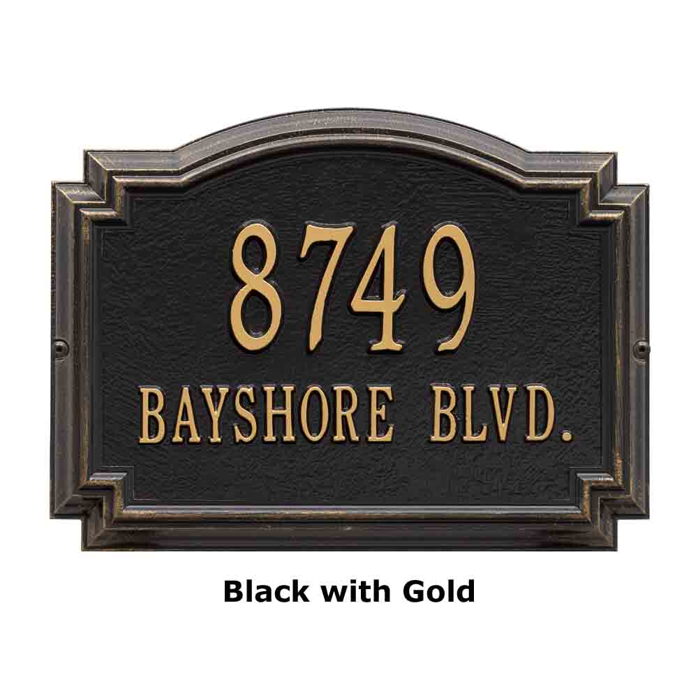 Williamsburg Classic Address Plaque by Whitehall