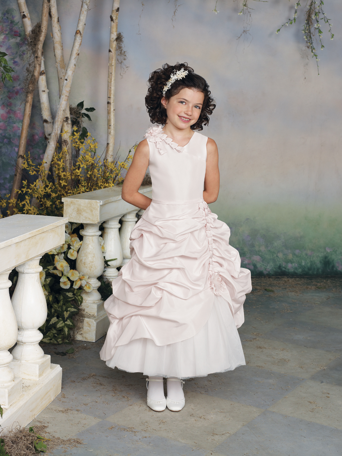 Joan Calabrese- Flower Girl Dress *Taffeta & Tulle*
