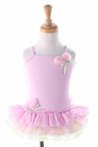 Kate Mack *TuTu Cute* Swimsuit (pink & green)Size 6m-24m