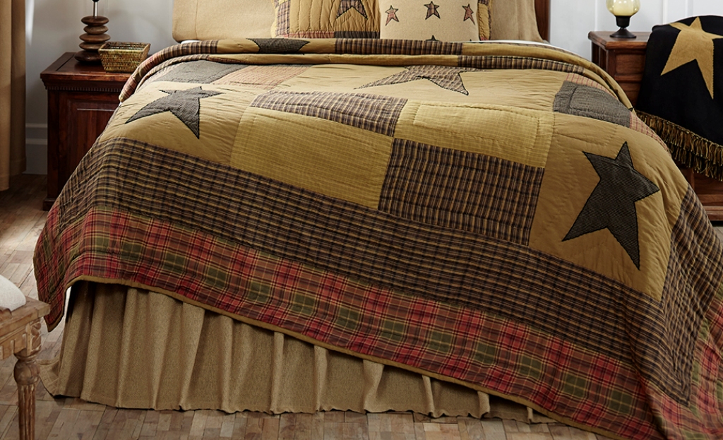 Stratton Brown Star Rustic Cabin Quilt