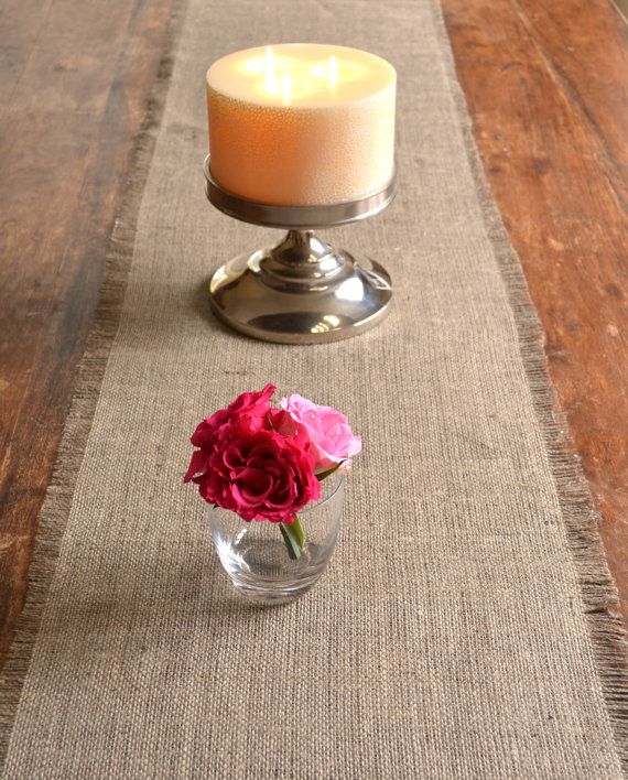 Burlap Table Runner
