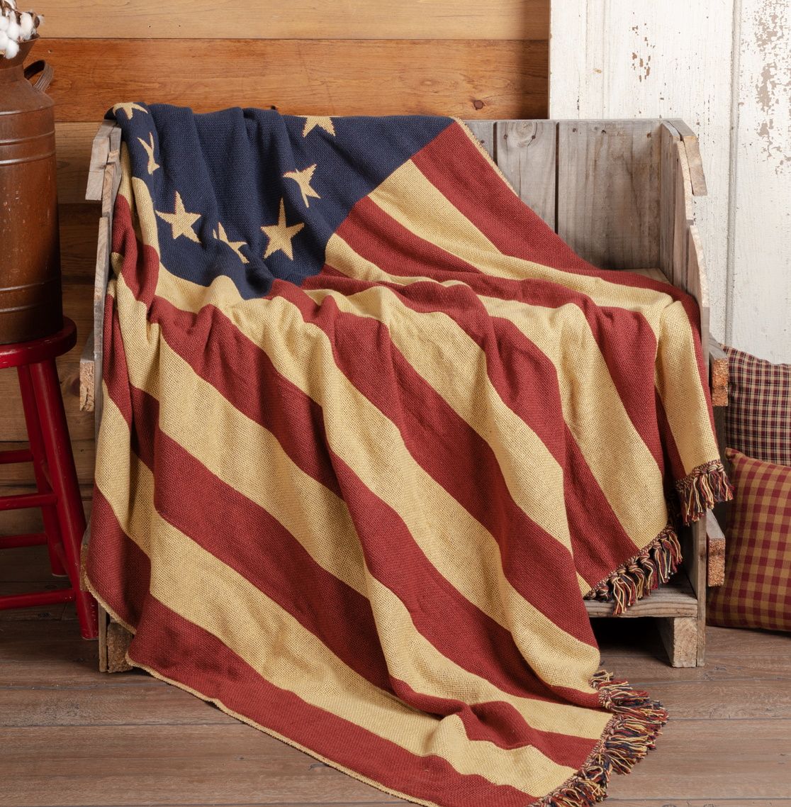 Old Glory American Flag Throw