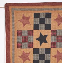 Prairie Star Primitive Quilt Set