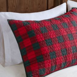 Woolrich Red Buffalo Check Cabin Quilt Set