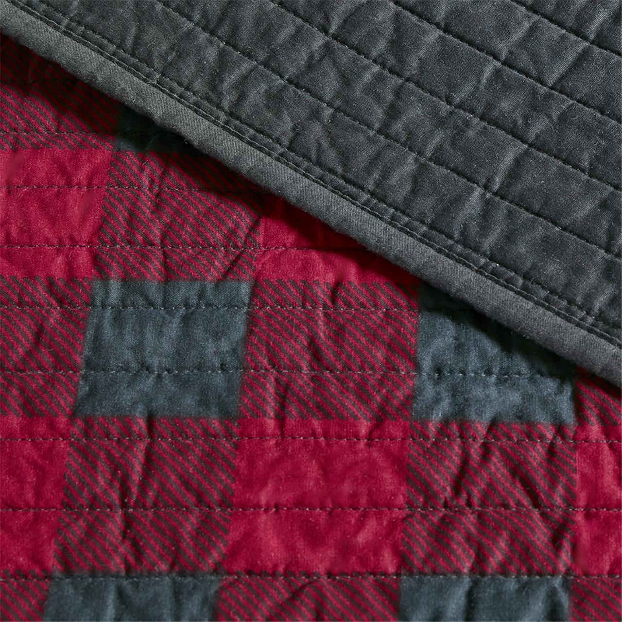 Woolrich Red Buffalo Check Cabin Quilt Set