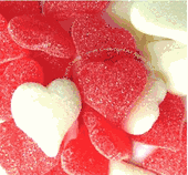 Jelly Belly Red Raspberry Hearts Candy