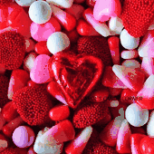 Jelly Belly Red Raspberry Hearts Candy