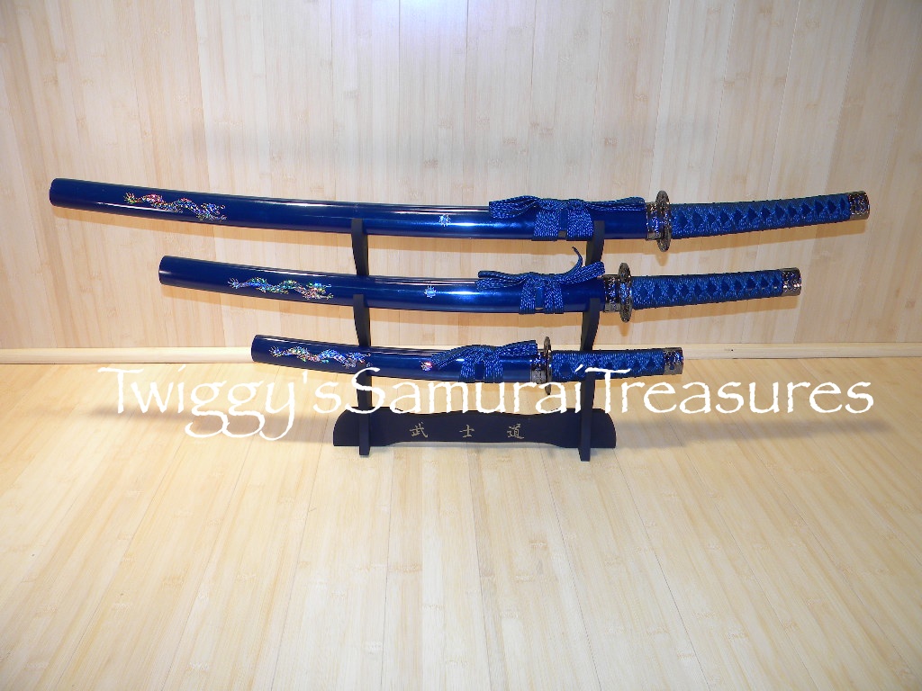 Samurai Sword Set "Battle of Sekigahara" 3 piece SA035BL - Samurai ...