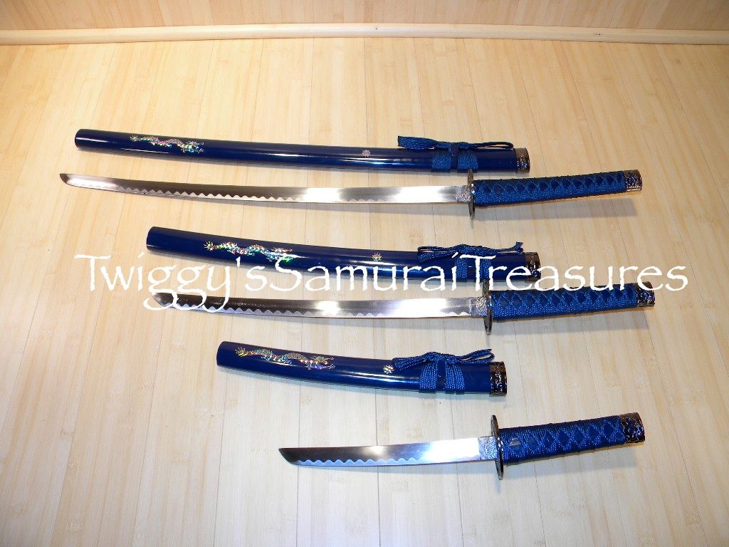 Samurai Sword Set "Battle of Sekigahara" 3 piece SA035BL - Samurai ...