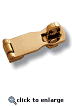Brass Safety Hasps by ABI Hardware - Fixed Eye | GreenBoatStuff