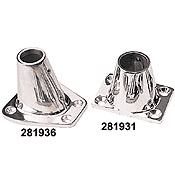 Rectangular 90° Degree Volcano Stanchion Bases by Sea Dog - Stainless ...