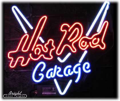 Hot Rod Garage Neon Sign