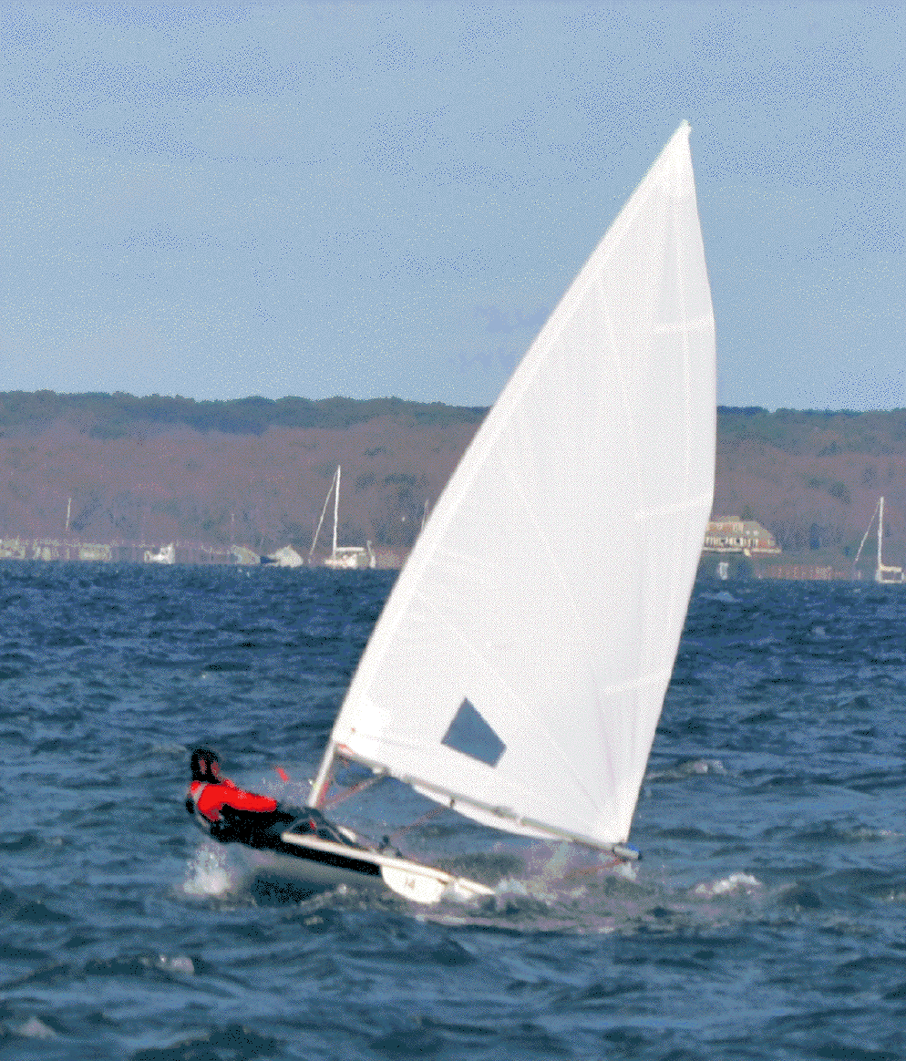 Practice Sail for Laser Radial Sailboats (ILCA 6)