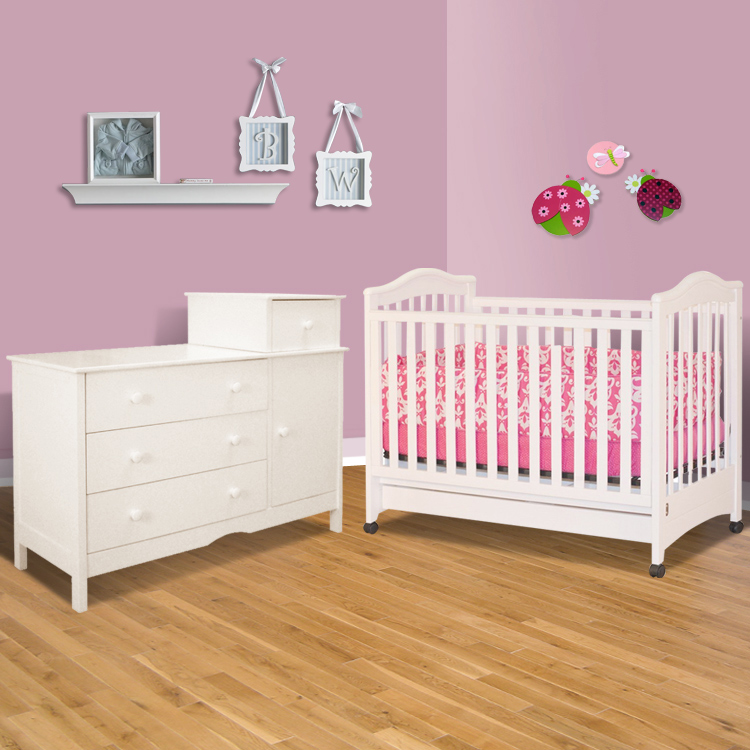 AFG Athena 2 Piece Nursery Set - Jeanie Crib & Molly Combo Changer ...