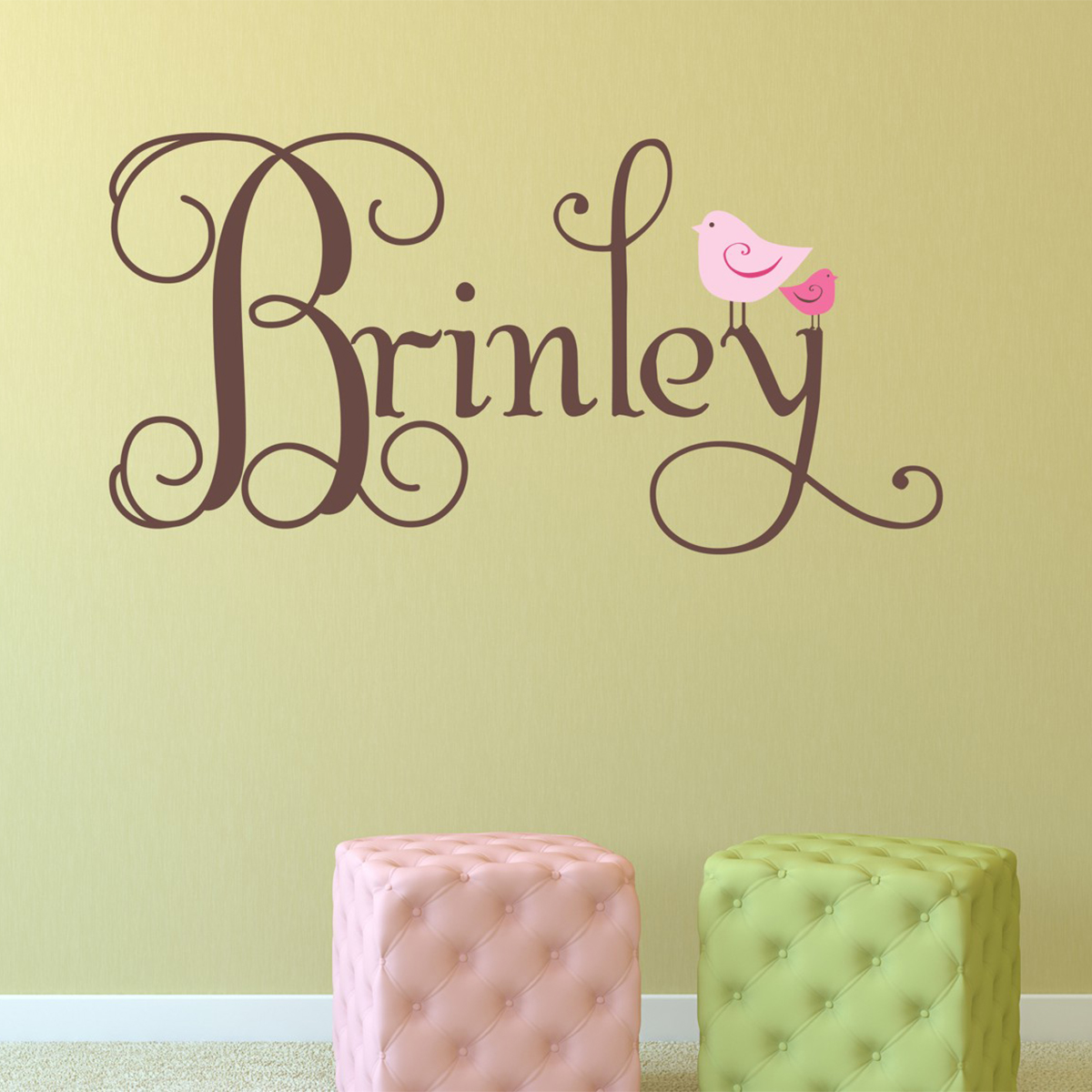 Alphabet Garden Designs Cute Birdie Dreams Wall Decal FREE SHIPPING