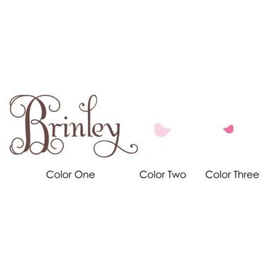 Alphabet Garden Designs Cute Birdie Dreams Wall Decal FREE SHIPPING