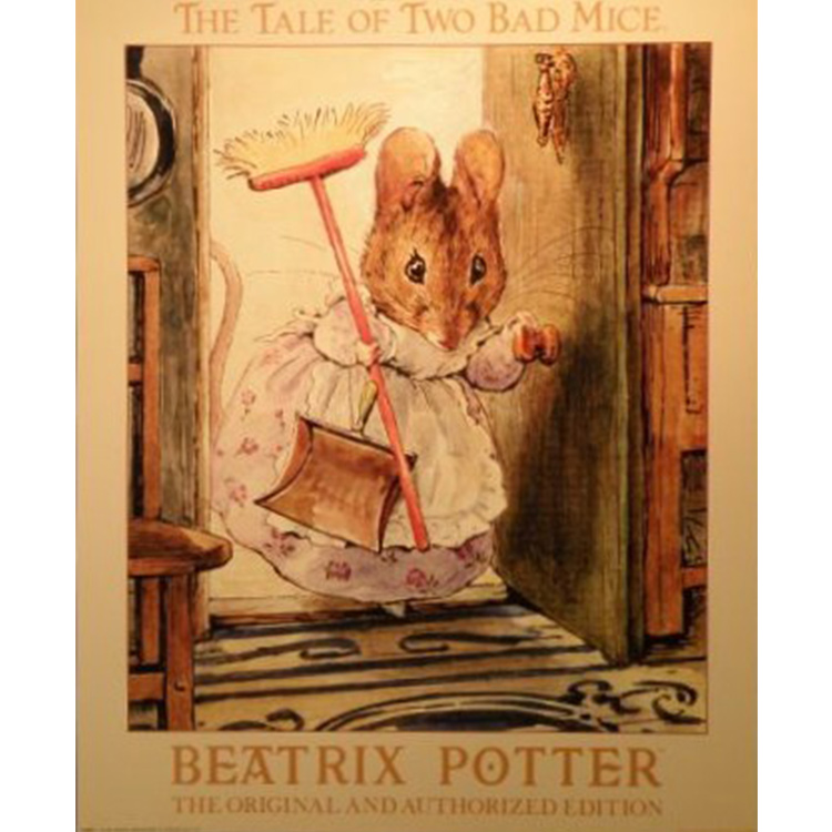 Art 4 Kids Beatrix Potter Tale of Two Bad Mice Wall Art FREE SHIPPING