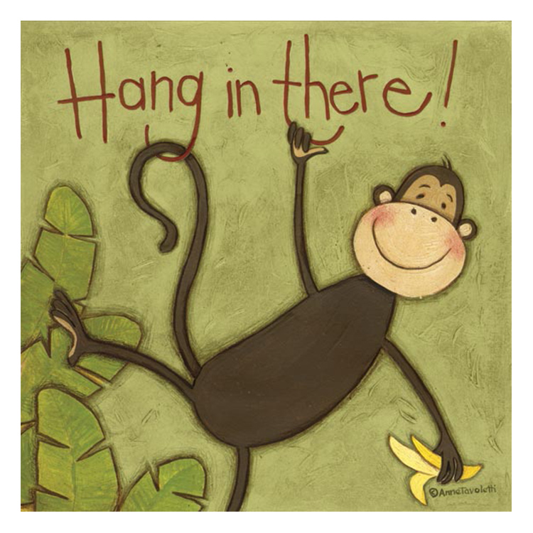 Art 4 Kids Hang In There Monkey Wall Art FREE SHIPPING - $41.25