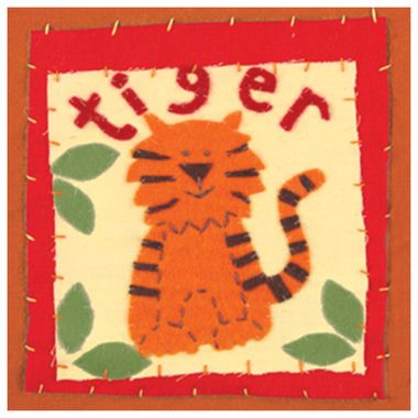 Art 4 Kids Patchwork Tiger Wall Art FREE SHIPPING - $55.00