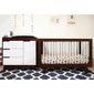 Babyletto Hudson 3-in-1 Convertible Crib in Two Tone Espresso and White ...