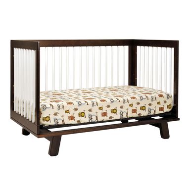 Babyletto Hudson 3-in-1 Convertible Crib in Two Tone Espresso and White ...