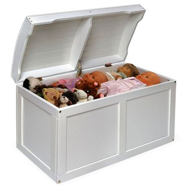 Badger Basket Barrel Top Toy Chest - White - FREE SHIPPING